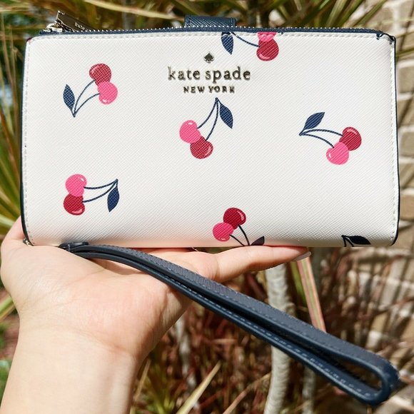 kate spade | Bags | Kate Spade Phone Wallet Wristlet White Multi | Poshmark